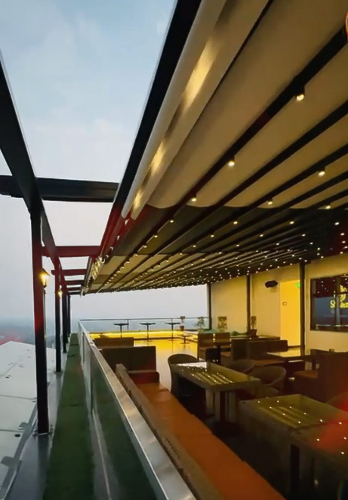 Retractable Glass Sliding Roof System | Fabric Canopy for Pergola | Hekur